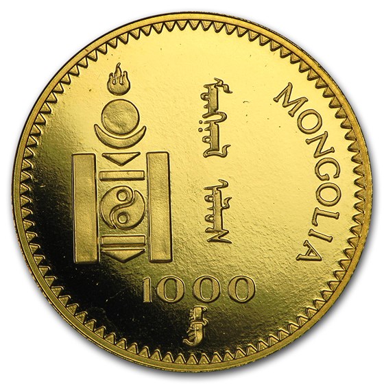 Buy 1999 Mongolia Proof Gold 1000 Tugrik Tiger | APMEX