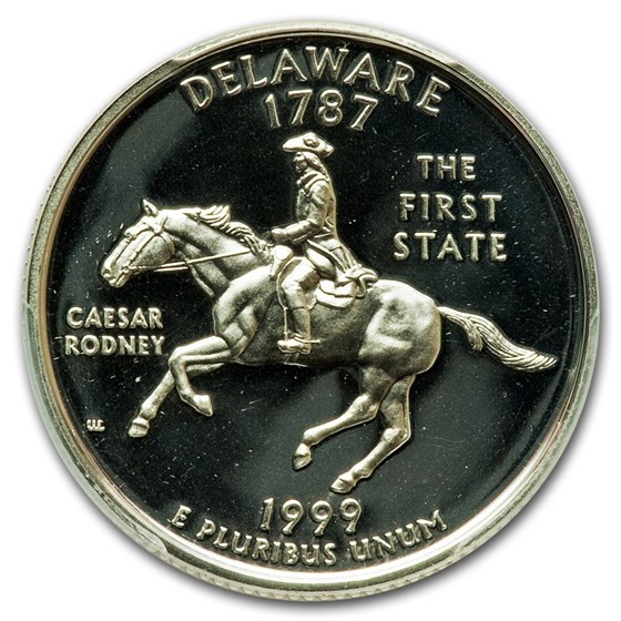 Buy 1999-S Delaware Silver Quarter PR-70 DCAM PCGS | APMEX