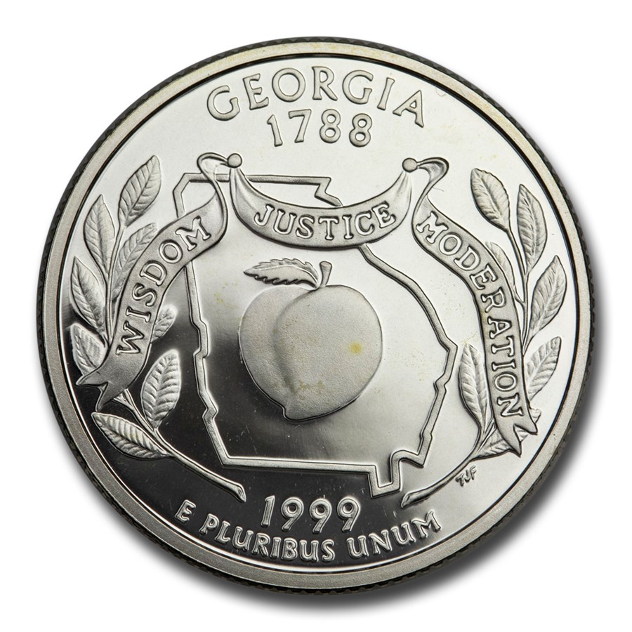 Buy 1999-S Georgia State Quarter Gem Proof (Silver) | APMEX Buy 1999-S Georgia State Quarter Gem Proof (Silver) | APMEX