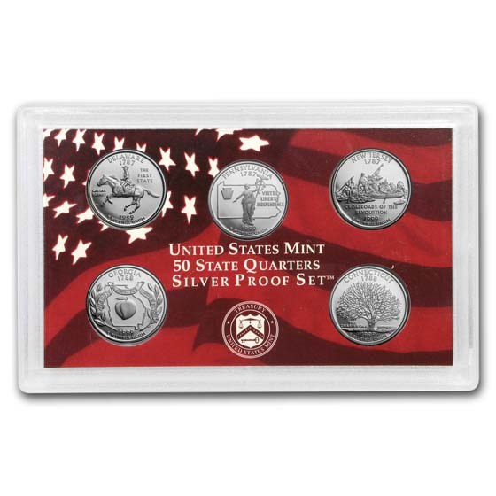 Buy 1999 State Quarters Silver Proof Set (No Box/COA) | APMEX