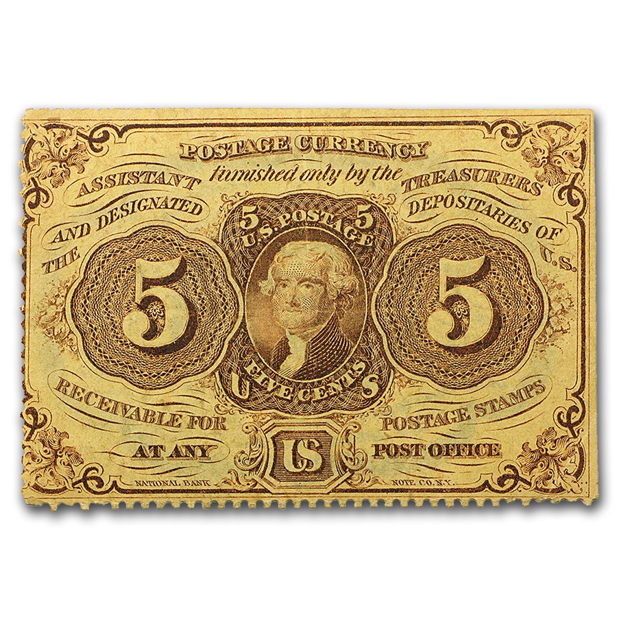 Buy 1st Issue Fractional Currency 5 Cents XF (Perforated) | APMEX