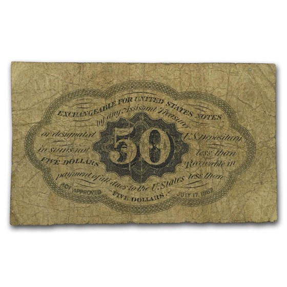 Buy 1st Issue Fractional Currency 50 Cents VG (FR #1313) | APMEX