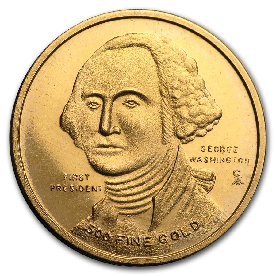 Buy 2.3 gram Gold Round - George Washington Bicentennial Medal | APMEX