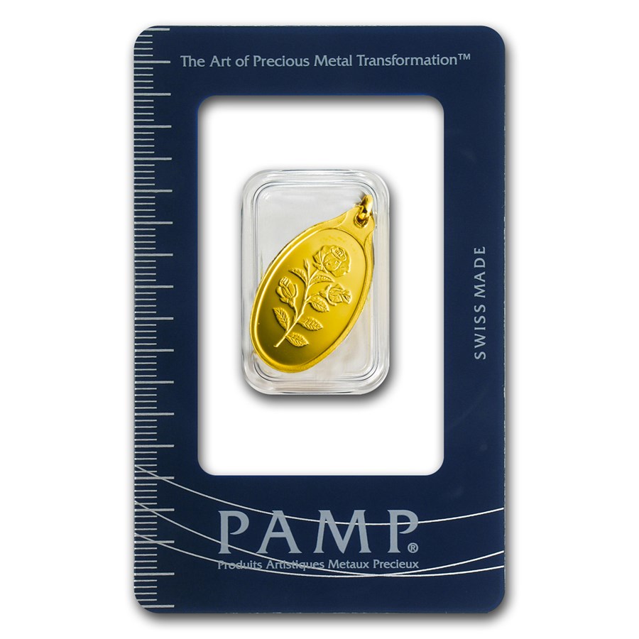 Buy 2.5 gram Gold Pendant - PAMP Suisse (Rose, Oval) | APMEX