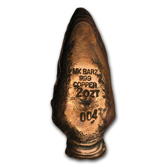 Buy 2 oz Copper Arrowhead - MK Barz & Bullion (Poured) | APMEX
