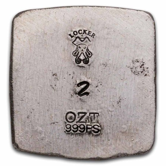 2 oz Hand Poured Silver Bar - 1776
