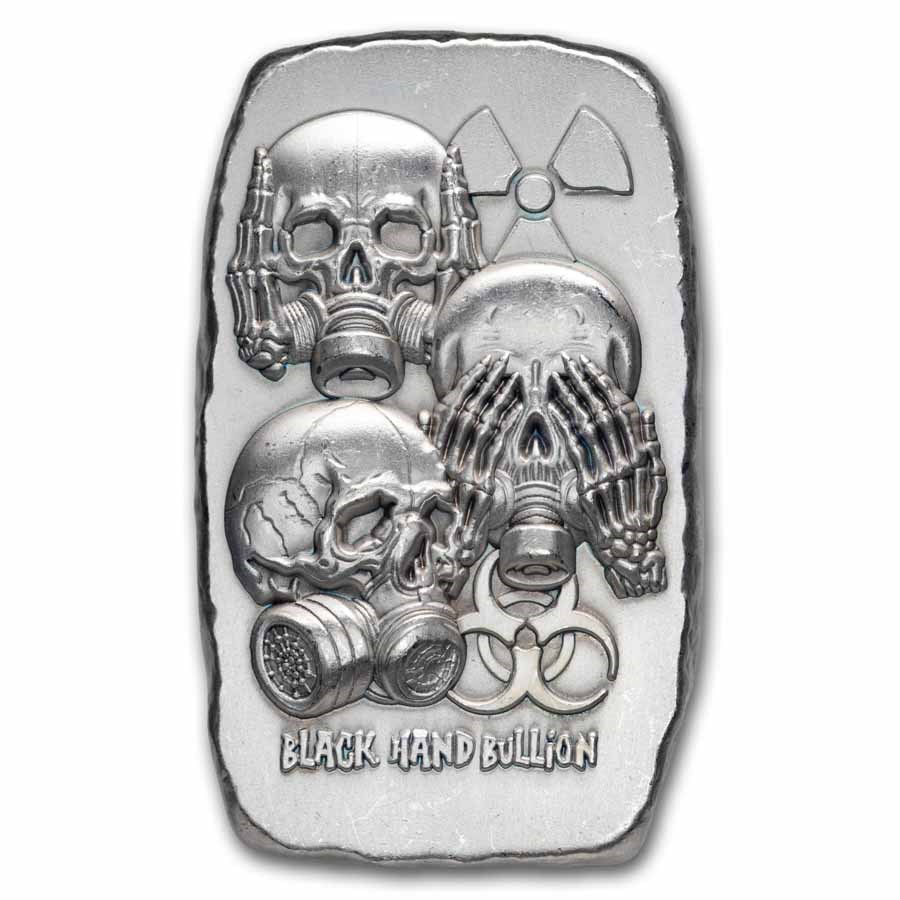 Buy 2 oz Silver Hand Poured No Evil Bar | APMEX
