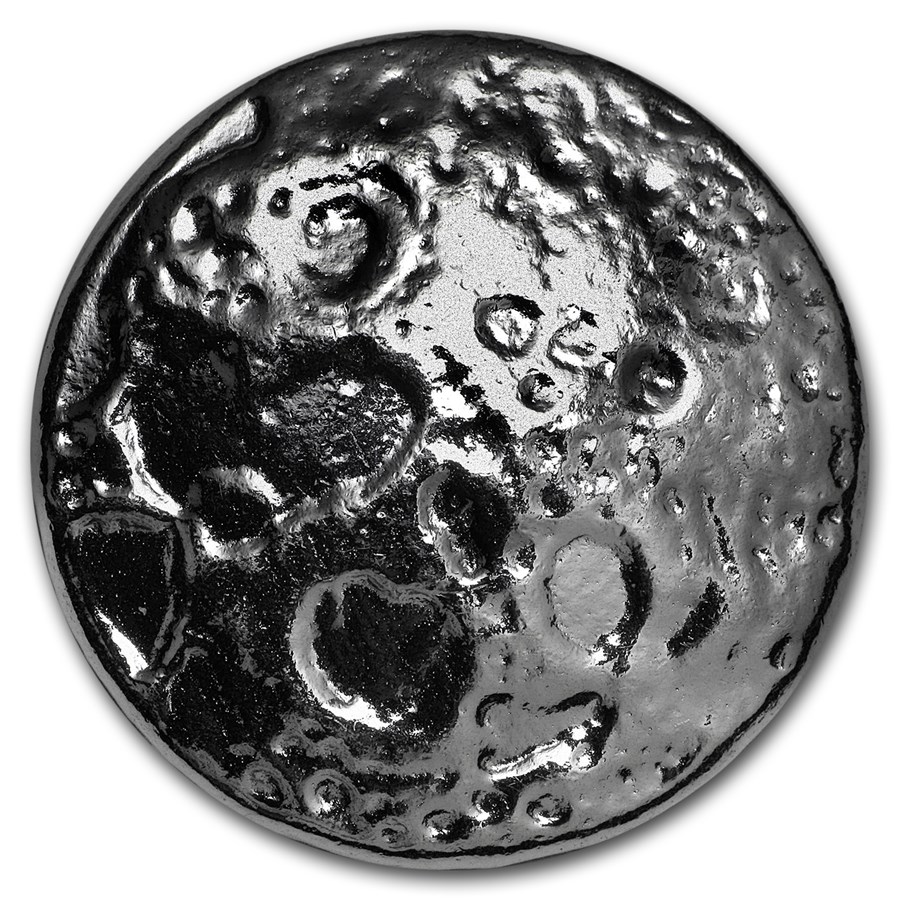 Buy 2 oz Hand Poured Silver Round - Full Moon | APMEX