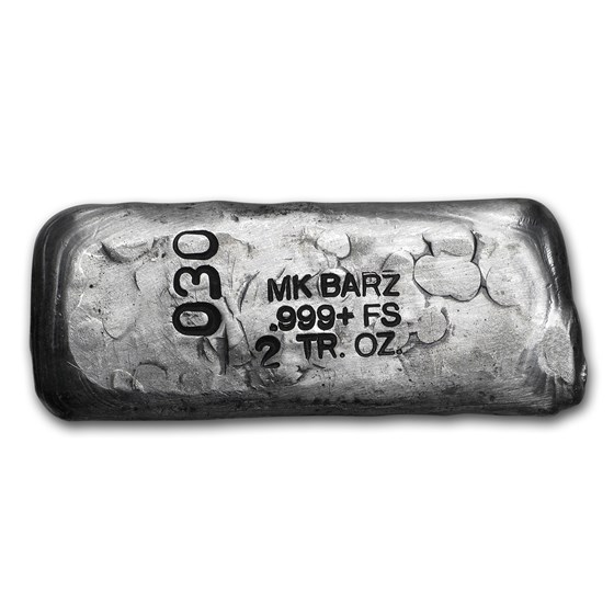 Buy 2 oz Hand Poured Silver Vault Bar - Limited Edition | APMEX