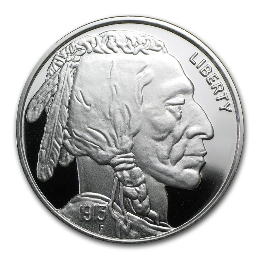 Buy 2 oz Silver Round - Buffalo Nickel (Replica) | APMEX