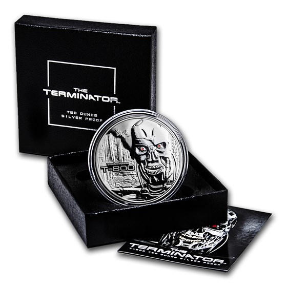 Buy 2 oz Silver Round - Terminator T-800 Proof | APMEX