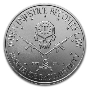 Buy 2 oz Silver Deuce Head Four Skull Type II UHR | APMEX