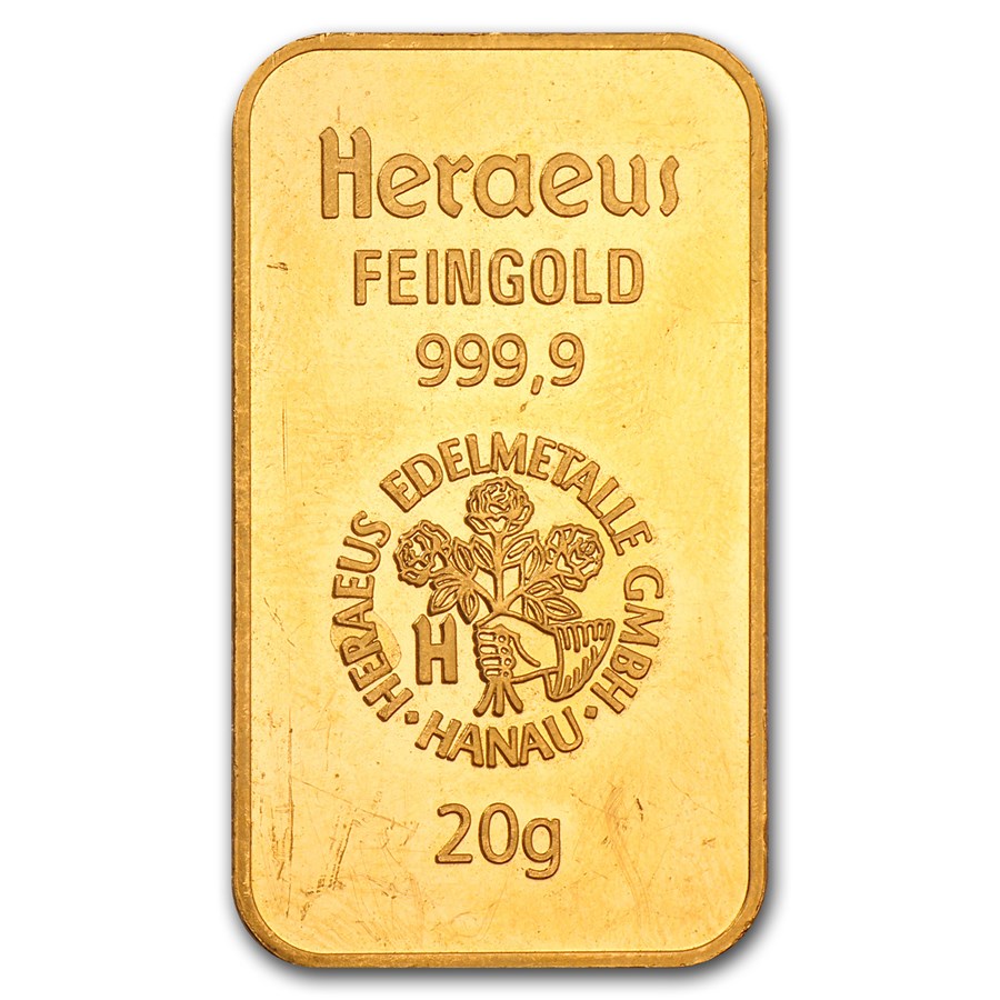 Buy 20 gram Gold Bar - Argor-Heraeus | APMEX