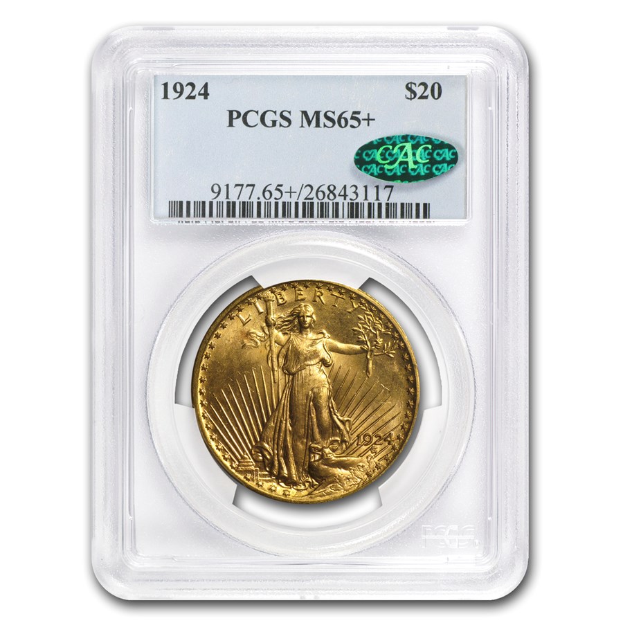 Buy $20 St Gaudens Gold Double Eagle MS-65+ PCGS/NGC (CAC) | APMEX