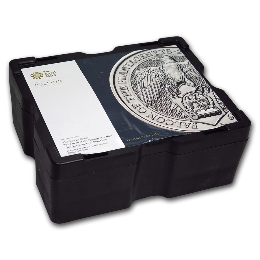 Buy 200-Coin 2 oz Silver Falcon Monster Box (Empty, Black) | APMEX