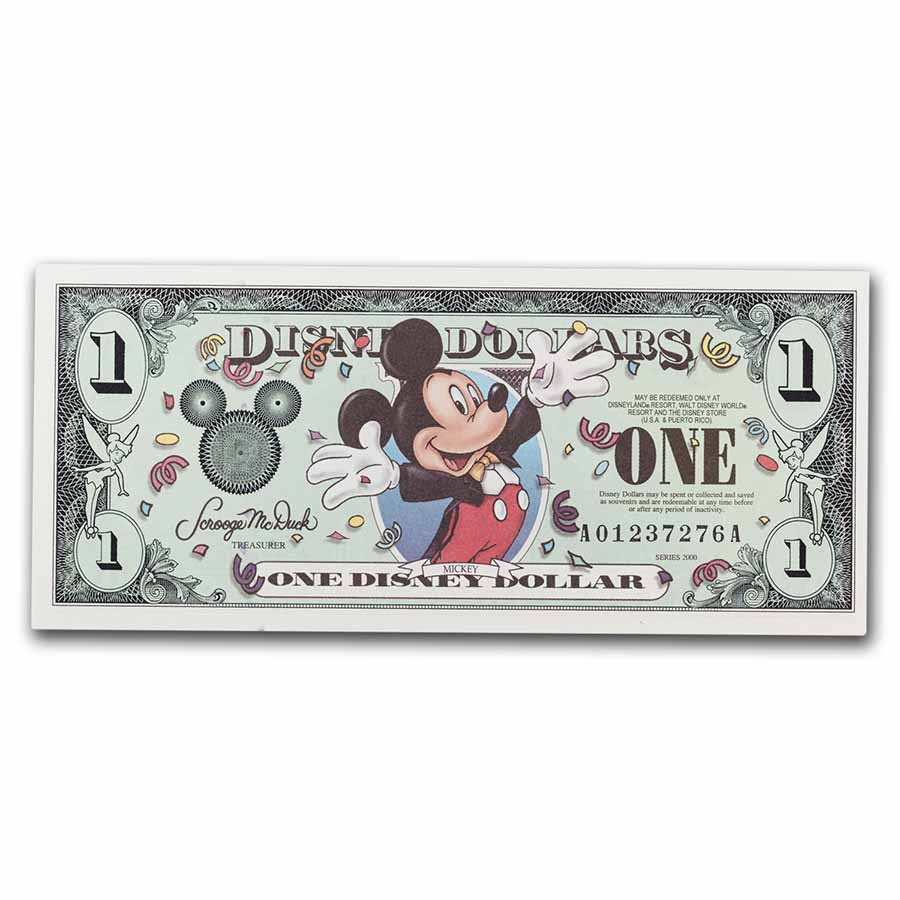 Buy 2000 $1 AA Millennium Mickey Disney Dollar CU | APMEX