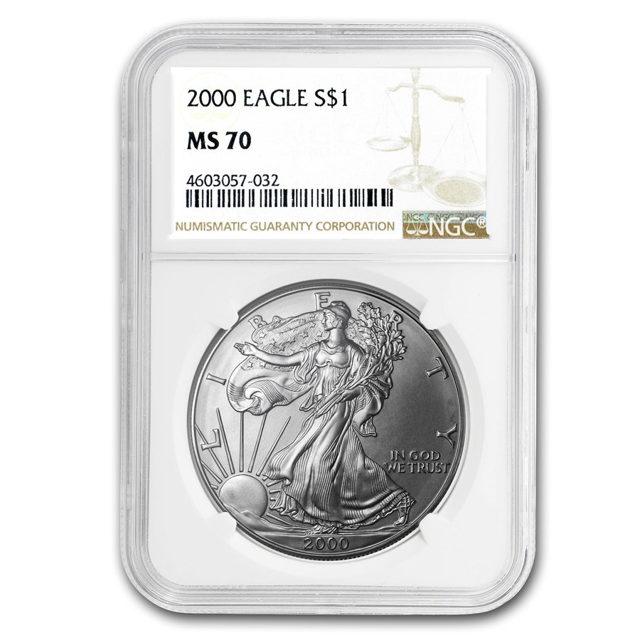 Buy 2000 American Silver Eagle MS-70 NGC | APMEX