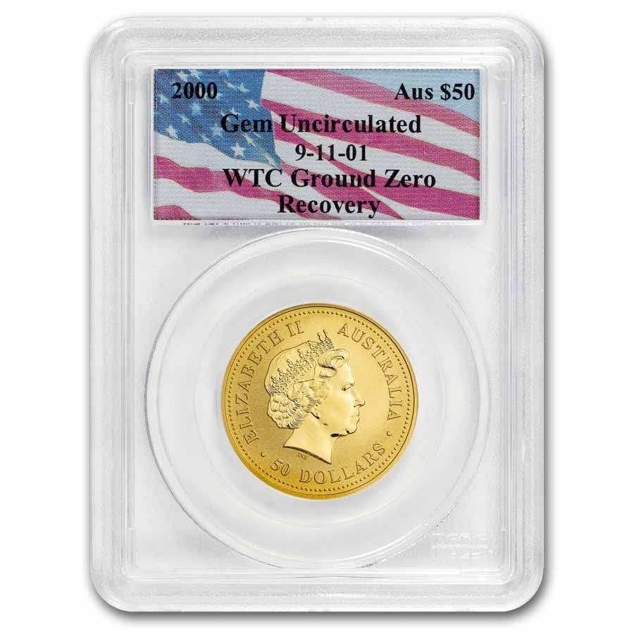 Buy 2000 AUS 1/2 oz Gold Kangaroo GEM BU Ground Zero | APMEX