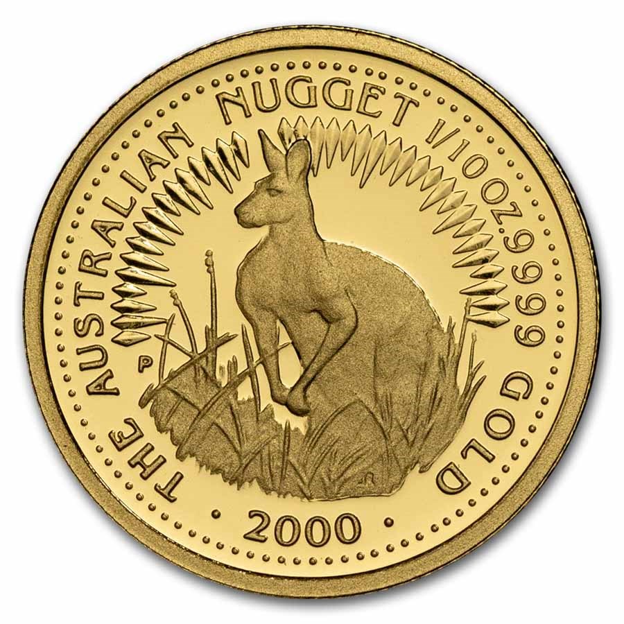 Buy 2000 Australia 1/10 oz Proof Gold Nugget | APMEX