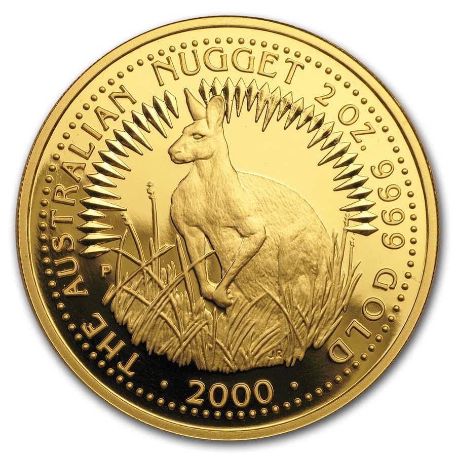 Buy 2000 Australia 2 oz Proof Gold Nugget (Capsule Only) | APMEX