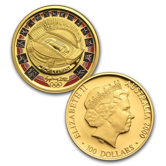 Buy 2000 Gold Sydney Olympics Coin Proof Set (w/Wood Box & COA) | APMEX