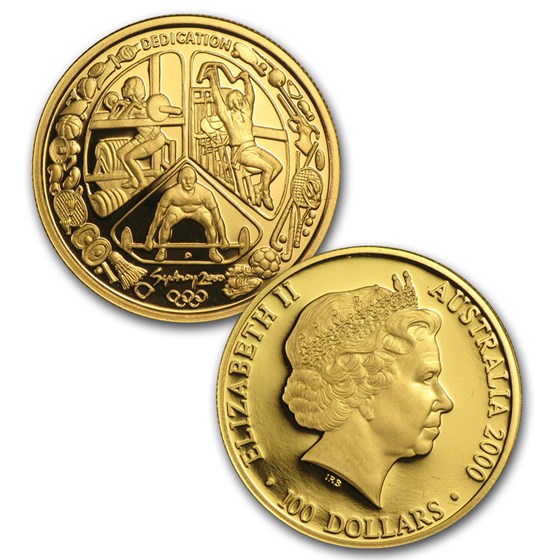Buy 2000 Gold Sydney Olympics Coin Proof Set (w/Wood Box & COA) | APMEX