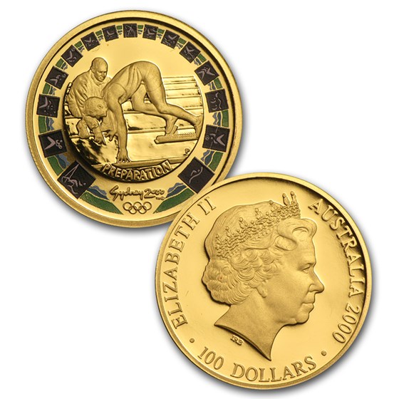 Buy 2000 Gold Sydney Olympics Coin Proof Set (w/Wood Box & COA) | APMEX