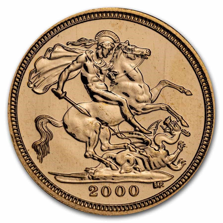 Buy 2000 Great Britain Gold 1/2 Sovereign Elizabeth II BU | APMEX