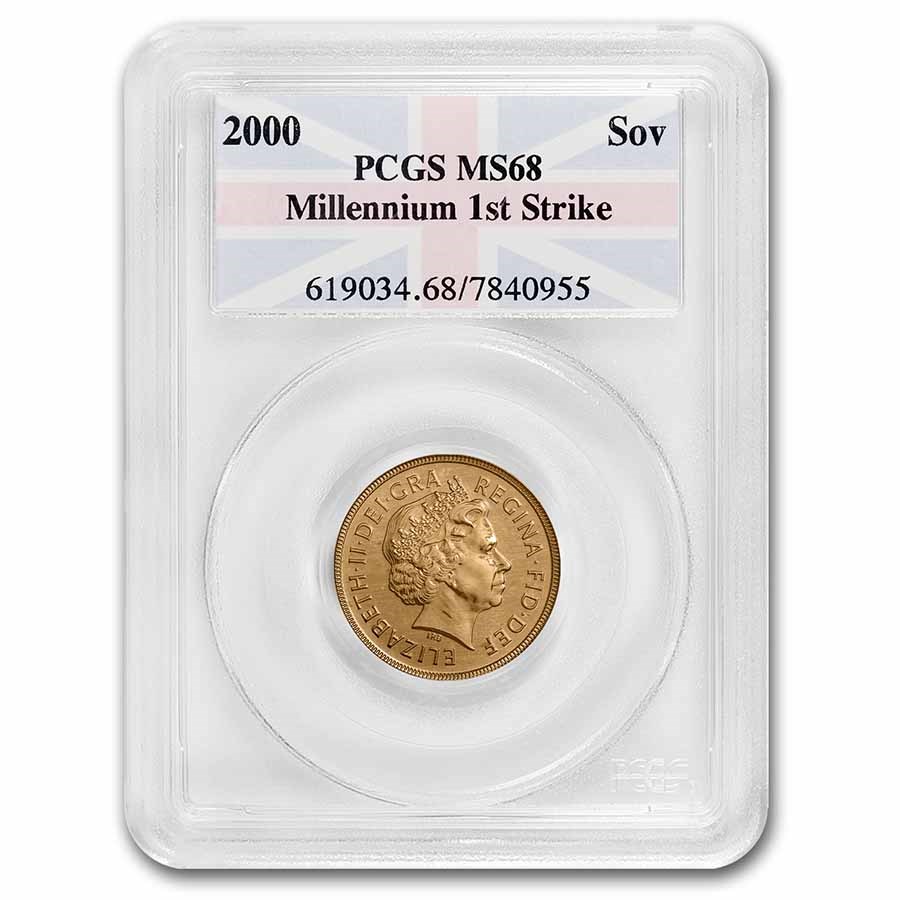 Buy 2000 Great Britain Gold Sovereign MS-68 PCGS (FirstStrike®) | APMEX