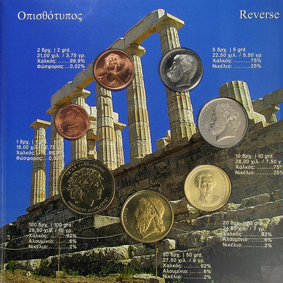 Buy 2000 Greece 7-Coin Set The Last Drachma BU | APMEX