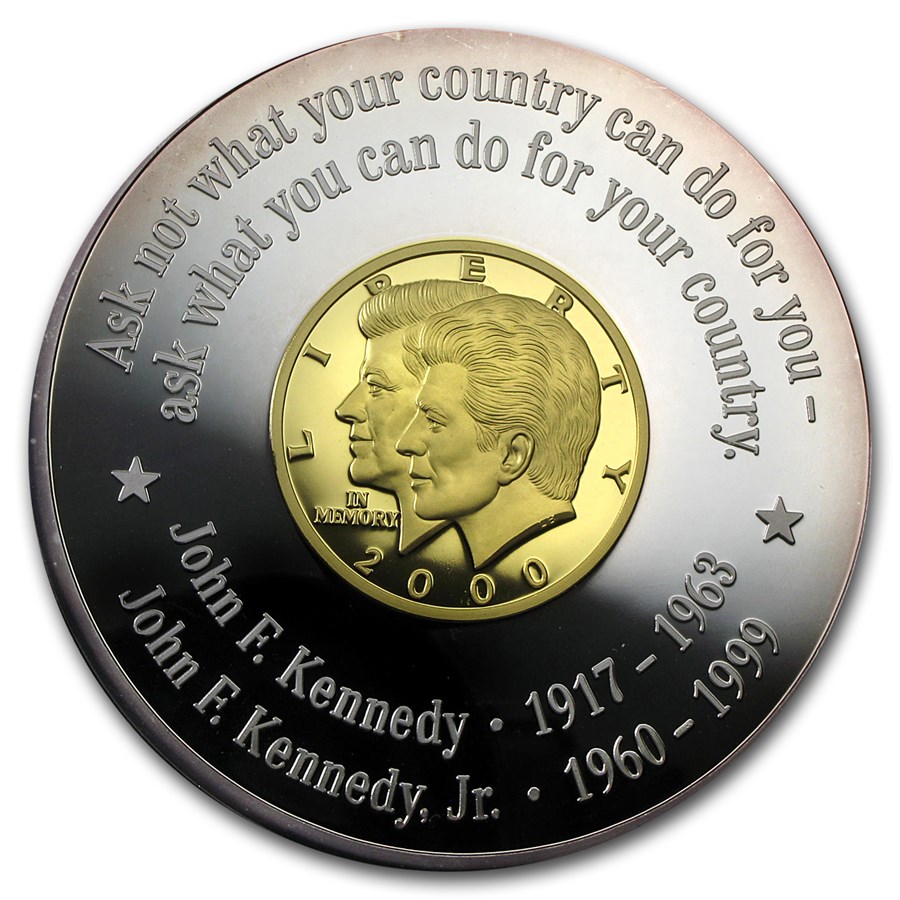 Buy 2000 Liberia 1/2 oz Proof Gold/Silver 500 Dollars JFK & JFK Jr | APMEX