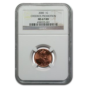 Buy 2000 Lincoln Cent MS-67 NGC (Red, Cheerios Promotion) | APMEX