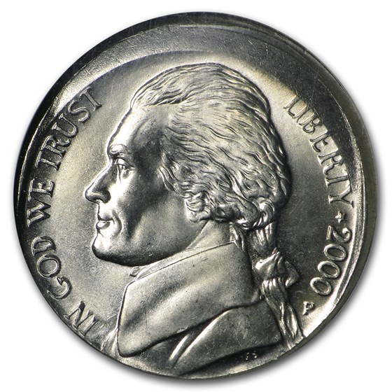Buy 2000-P Jefferson Nickel MS-64 NGC (FS, Struck 10% Off Center) | APMEX