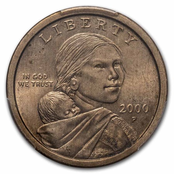 Buy 2000-P Sacagawea Dollar "Wounded Eagle" Unc Details PCGS | APMEX
