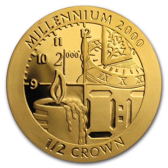 Buy 2000 Pobjoy Mint 3-Coin Bi-Metal Millennium Proof Set | APMEX