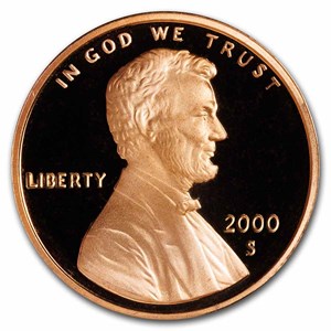 Buy 2000-S Lincoln Cent Gem Proof (Red) | APMEX