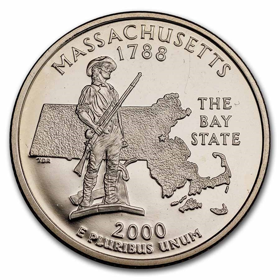 Buy 2000-S Massachusetts State Quarter Gem Proof | APMEX