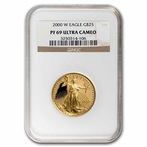 Buy 2000-W 1/2 oz Proof American Gold Eagle PF-69 UCAM NGC | APMEX
