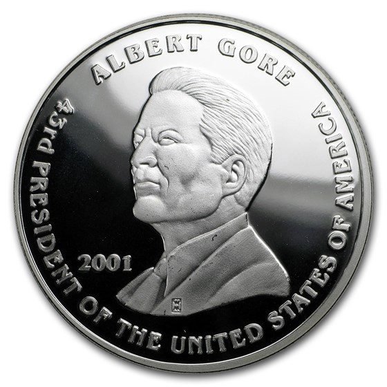 Buy 2001 1 oz Silver Round - George Bush & Al Gore | APMEX