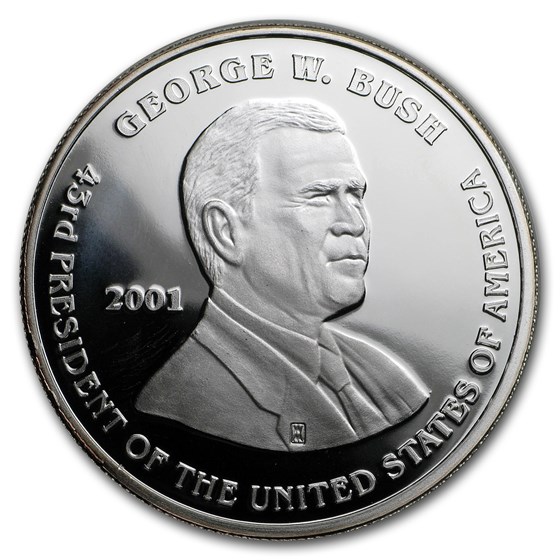 Buy 2001 1 oz Silver Round - George Bush & Al Gore | APMEX