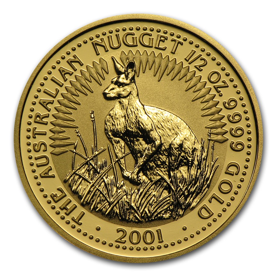 Buy 2001 Australia 1/2 oz Gold Nugget BU | APMEX