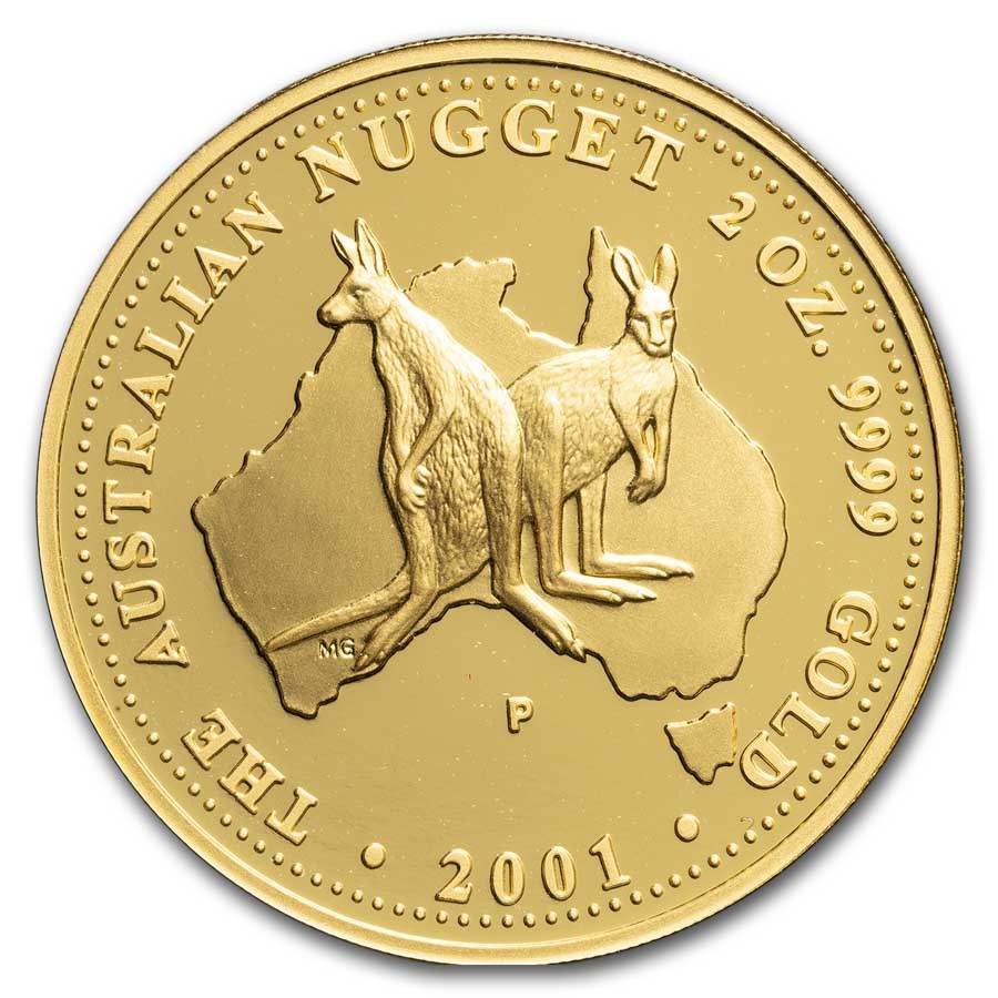 Buy 2001 Australia 2 oz Gold Nugget BU | APMEX