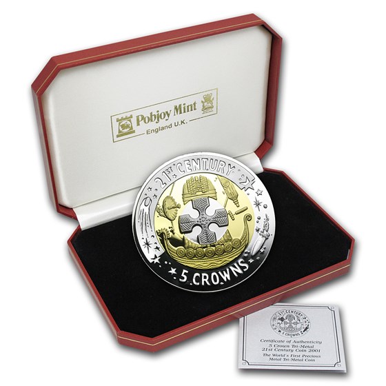 Buy 2001 Gibraltar Proof Tri-Metal 5 Crown | APMEX