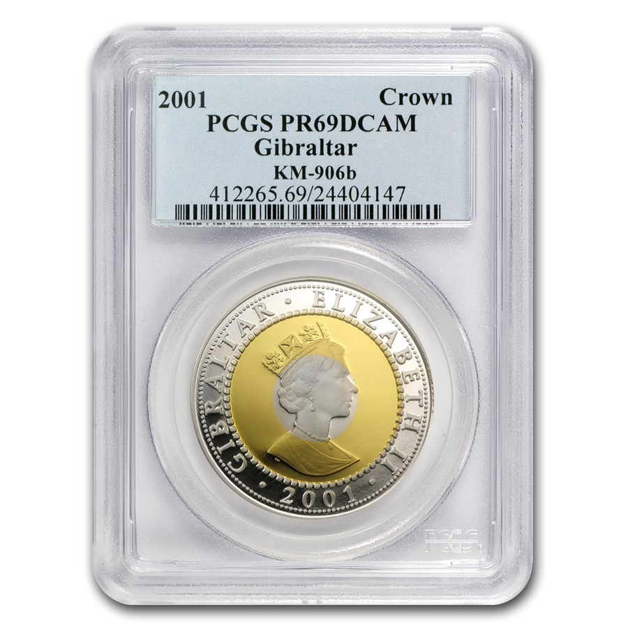 Buy 2001 Gibraltar Proof Tri-Metal Crown PR-69 PCGS | APMEX