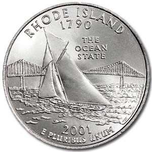 Buy 2001-P Rhode Island State Quarter BU | APMEX