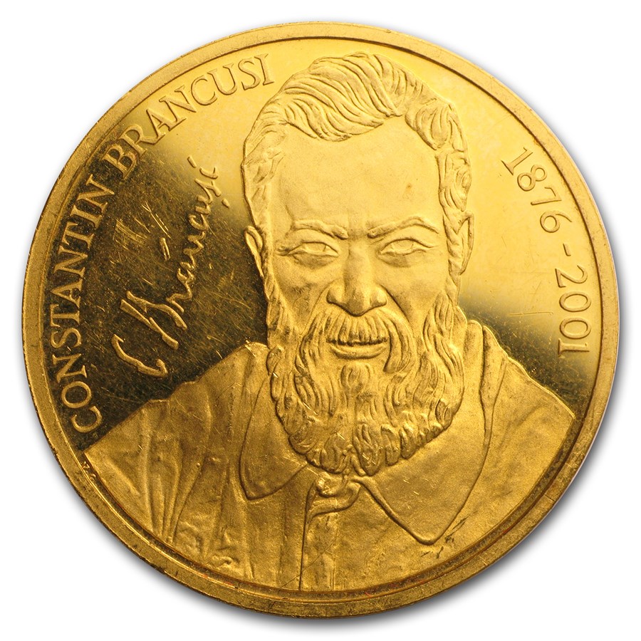 Buy 2001 Romania Proof Gold 5000 Lei Constantin Brancusi | APMEX