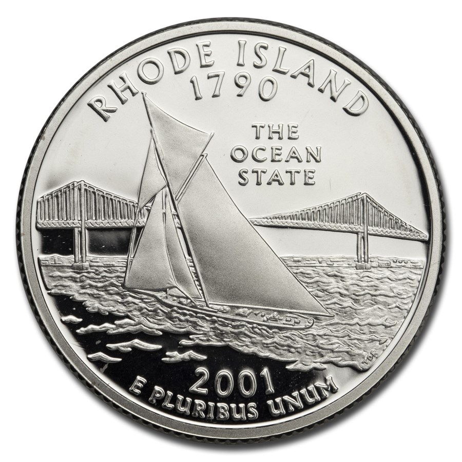Buy 2001-S Rhode Island State Quarter Gem Proof (Silver) | APMEX