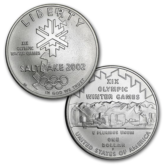 Buy 2002 4-Coin Commem Winter Olympics Set BU & Proof (w/Box & COA) | APMEX