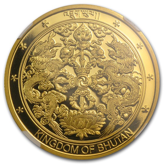 Buy 2002 Bhutan Gold 3000 Ngultrum Elephant PF-66 NGC | APMEX