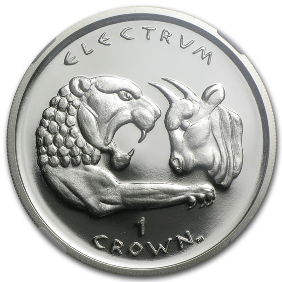 Buy 2002 Gibraltar Proof 1 oz Gold/Silver Electrum Crown PF-70 NGC | APMEX